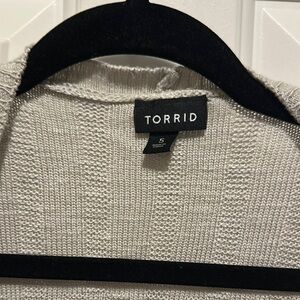 torrid | Sweaters | Torrid Gray Cardigan Sweater Openfront | Poshmark